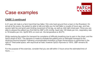 Pre hospital scenarios | PPTX | Injuries | Diseases and Conditions