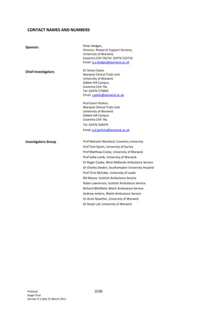 The Prehospital Randomised Assessment of a Mechanical Compression ...