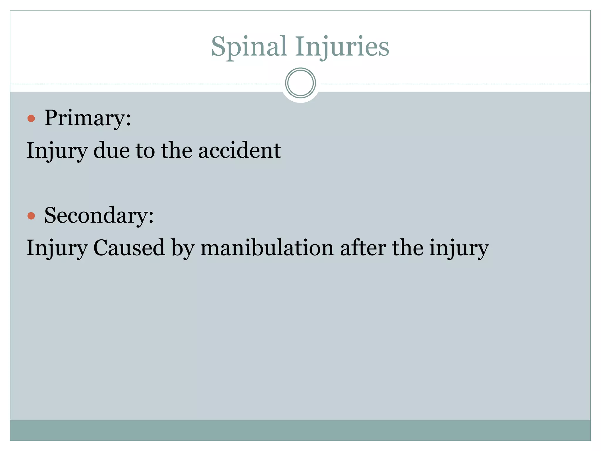 Prehospital spinal immobilization | PPTX