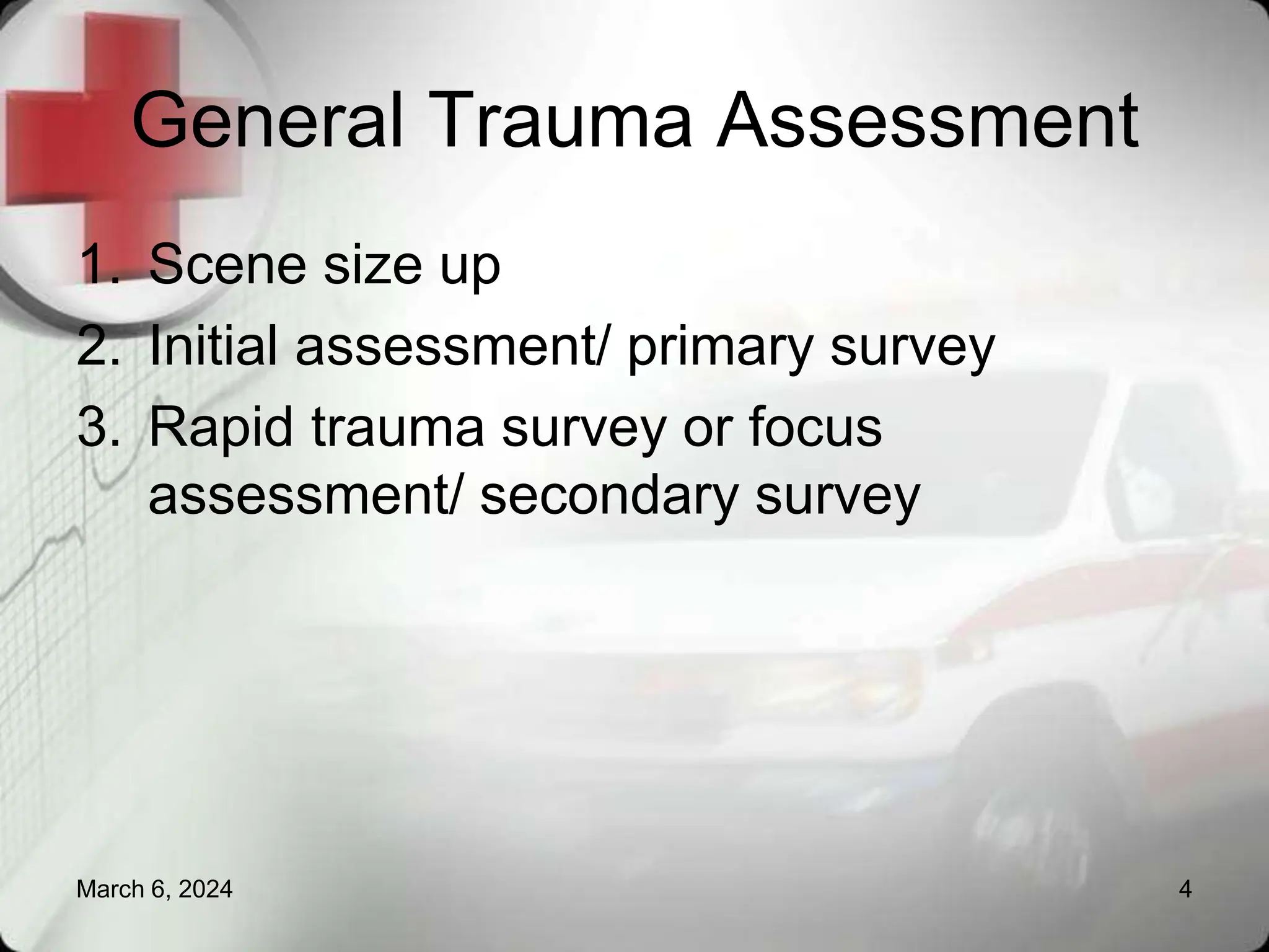 Pre Hospital Trauma for Paramedics Team.ppt