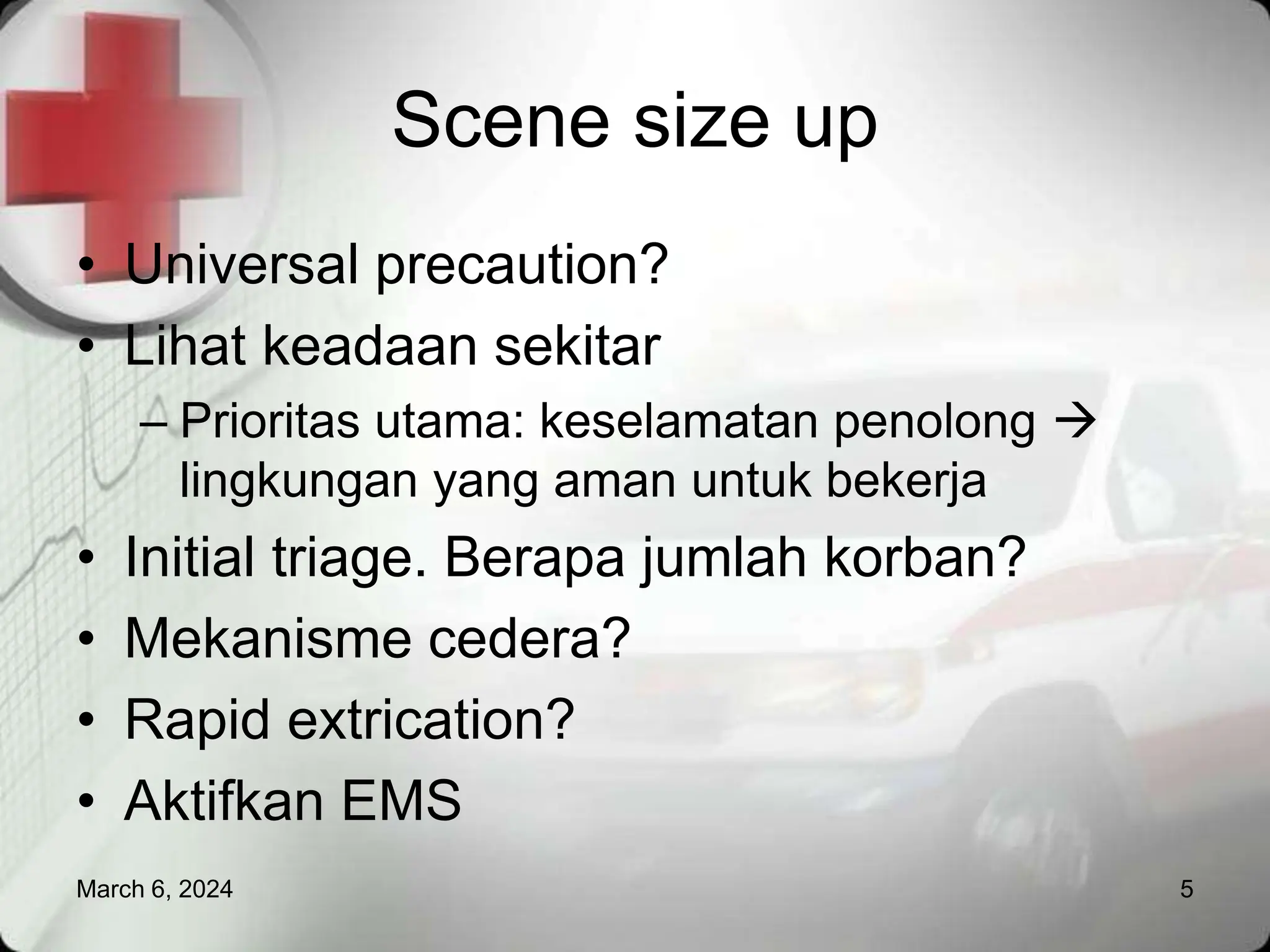 Pre Hospital Trauma for Paramedics Team.ppt