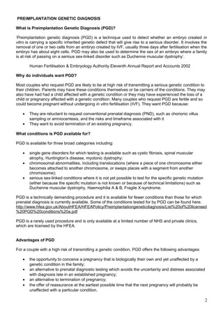 Preimplantation genetic-diagnosisdoc3439 | PDF