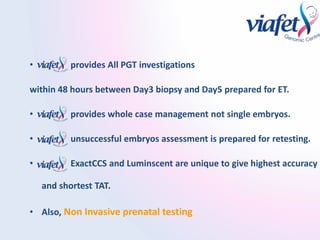 Preimplantation Genetic Testing-Viafet | PPTX
