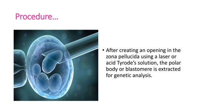 Preimplantation genetic diagnosis (pgd) PGD | PPTX