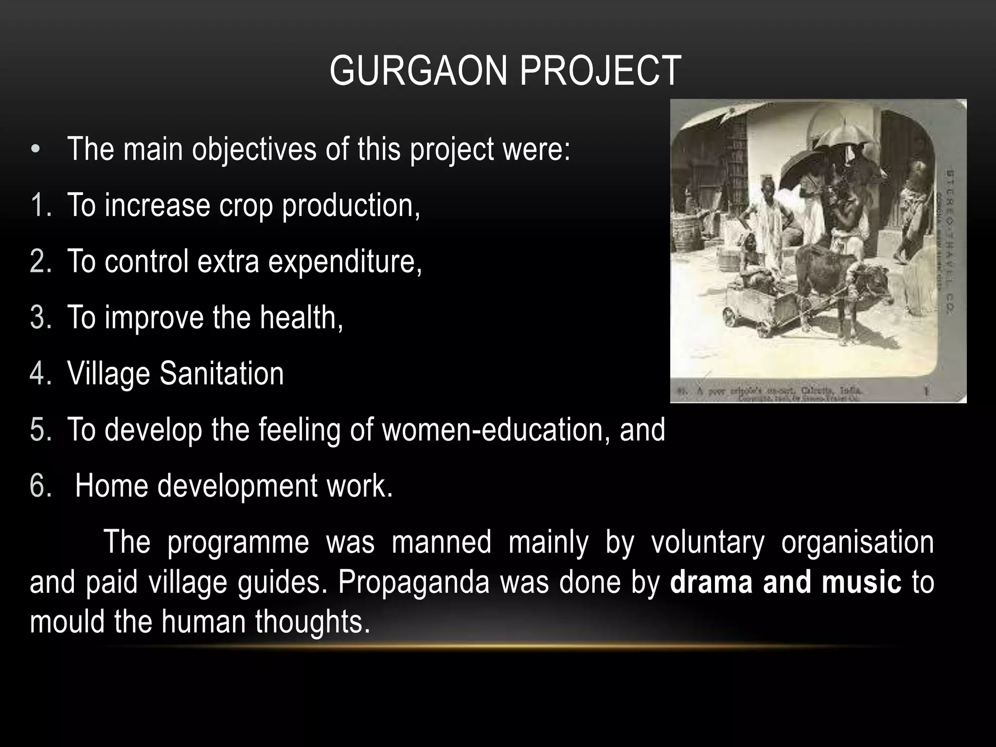 Pre-Independence Programs | PPTX