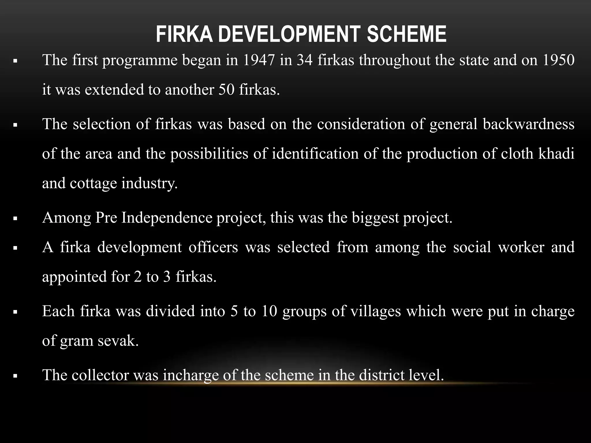 Pre-Independence Programs | PPTX