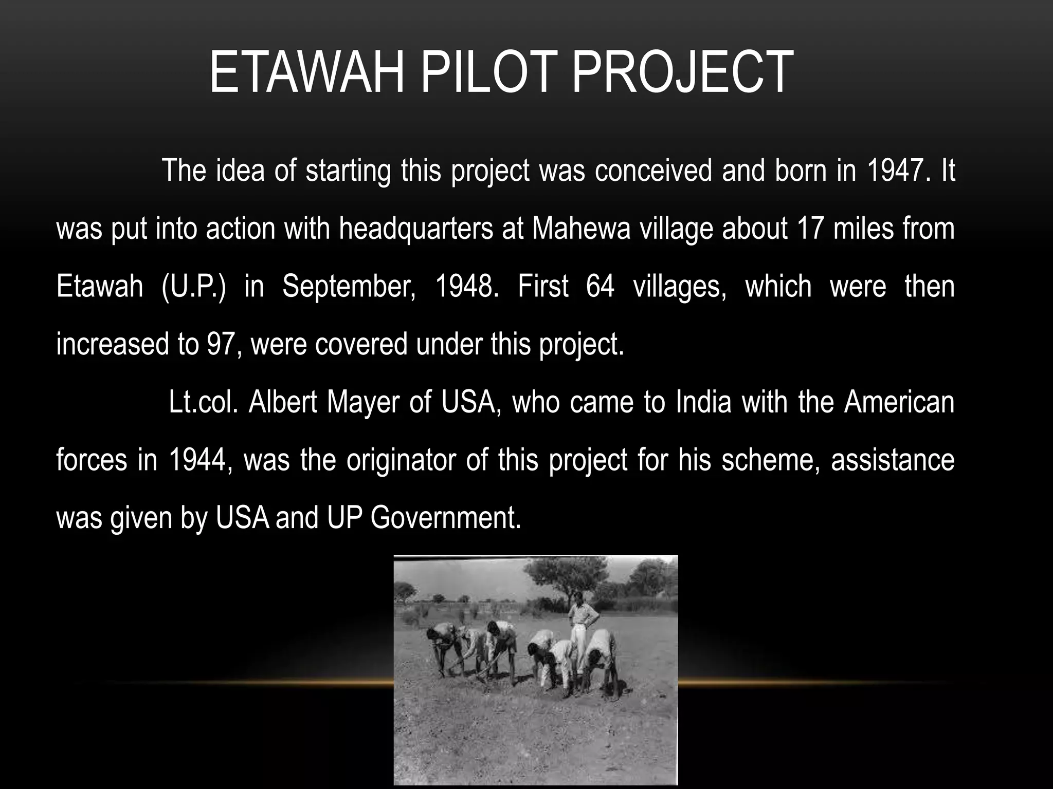 Pre-Independence Programs | PPTX