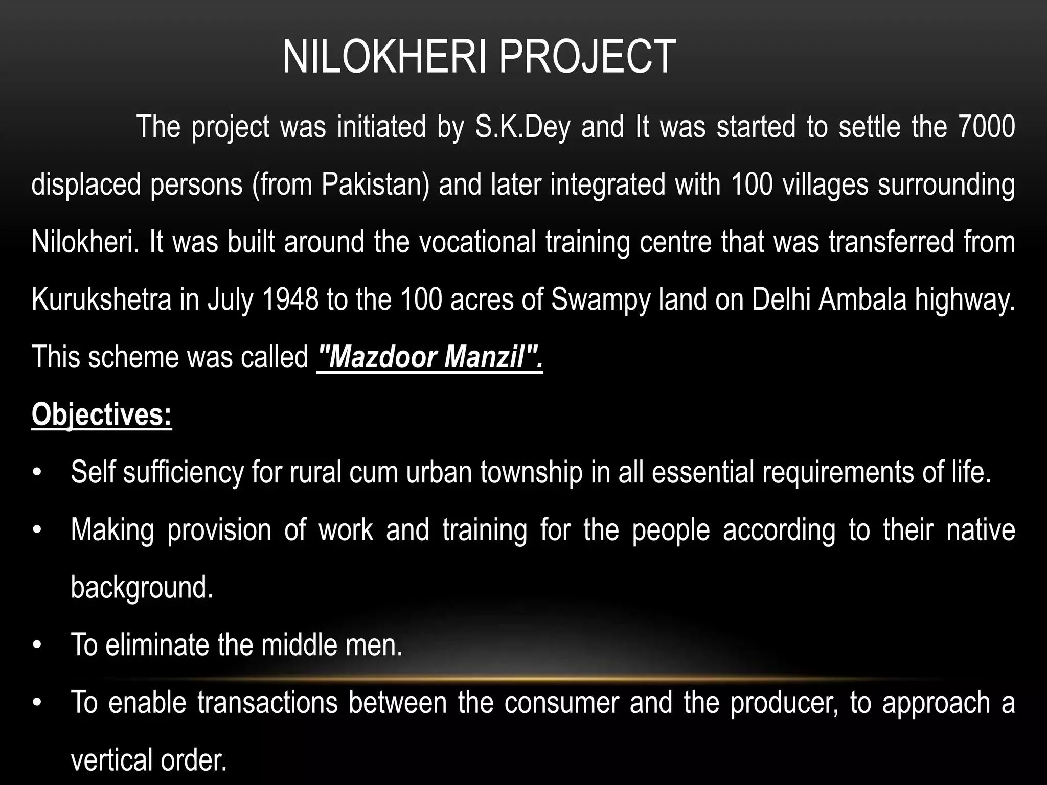 Pre-Independence Programs | PPTX