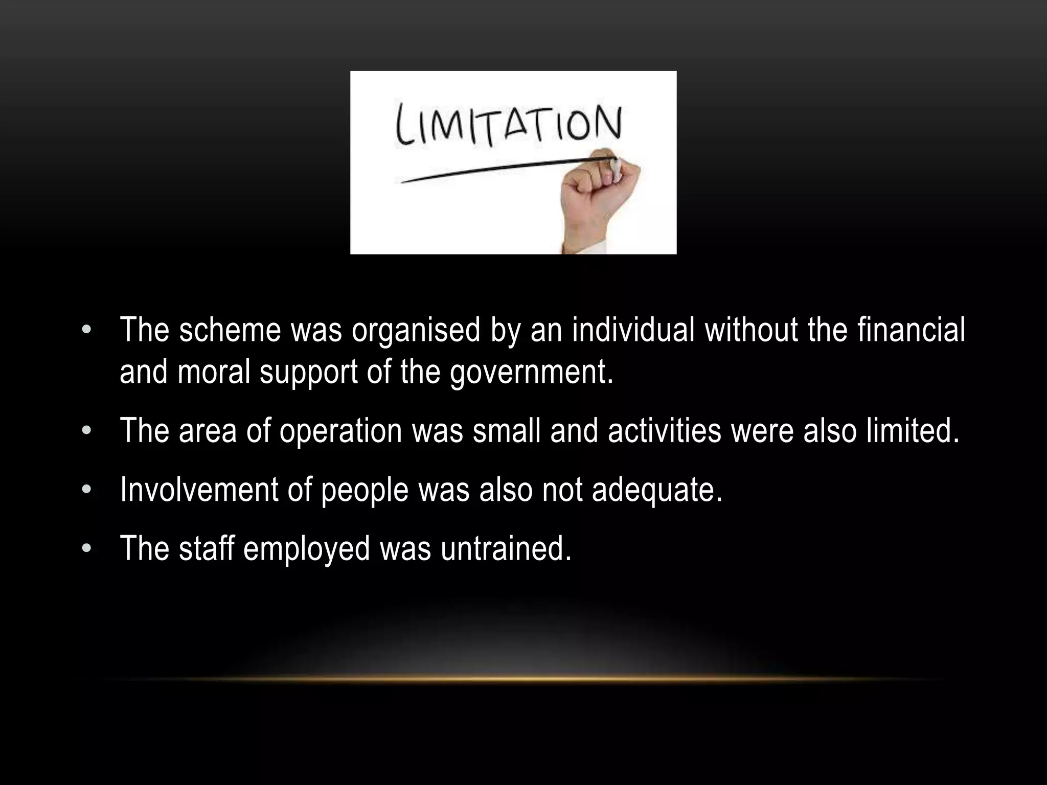 Pre-Independence Programs | PPTX