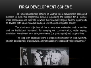 Pre-Independence Programs | PPTX