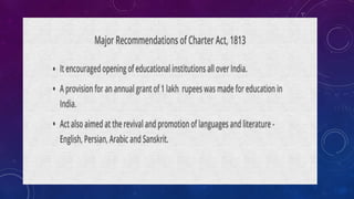 Pre independent education commissions in india | PPTX