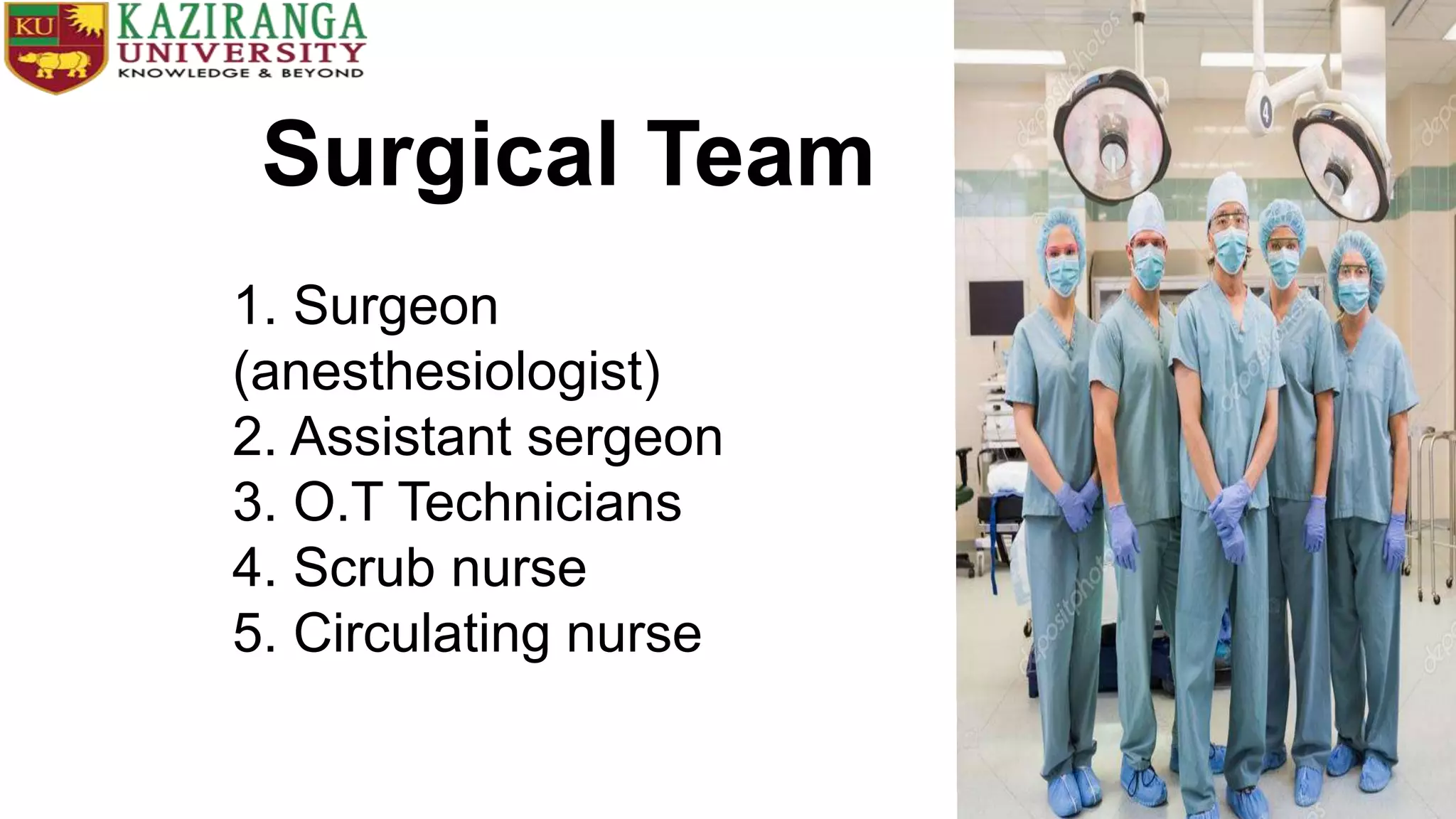 Pre, intra and post operative care | PPTX