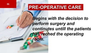 Pre, intra and post operative care | PPTX