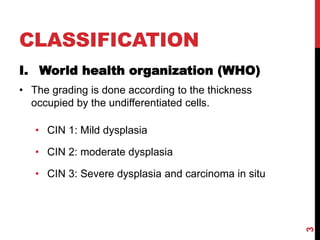 Preinvasive lesion of ca cervix(CIN) | PPTX