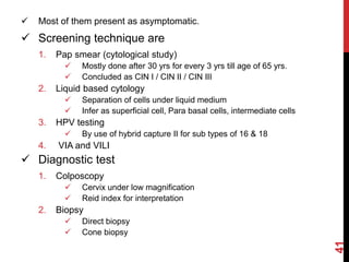 Preinvasive lesion of ca cervix(CIN) | PPTX