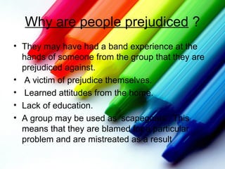 Prejudice and discrimination | PPT