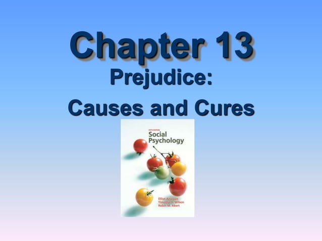 Prejudice chapter 13.ppt | Debated Sensitive Social Issues | Sensitive Topics