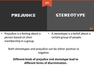 Prejudices and stereotypes - prof. Marcela Turcu | PPTX