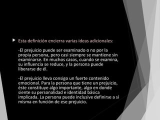 Prejuicios | PPT
