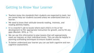 Pre k 3 literacy learners | PPTX