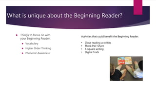 Pre k 3rd grade literacy learners ppt | PPT