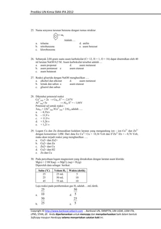 Pre kimia un_sma_ipa_2012 | PDF