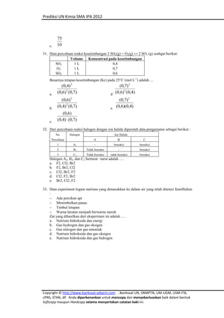Pre kimia un_sma_ipa_2012 | PDF