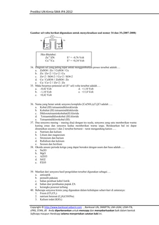 Pre kimia un_sma_ipa_2012 | PDF