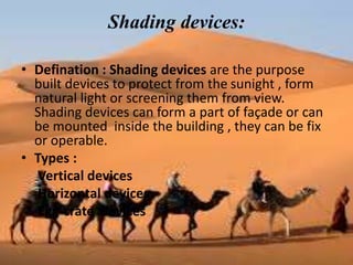 SHADING DEVICES OF JAISALMER | PPTX