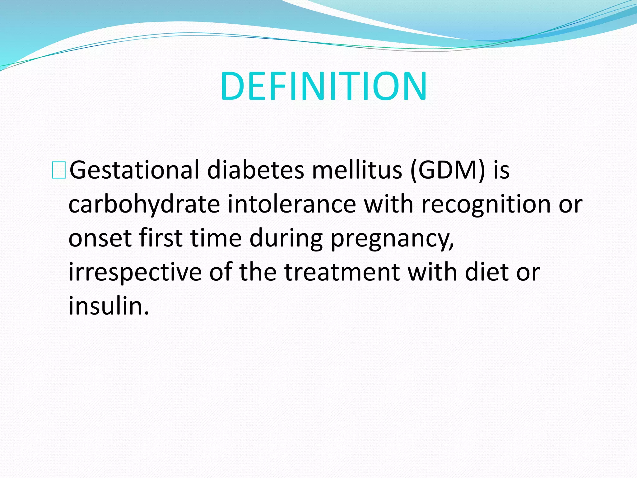 Universal screening for gestational diabetes by DIPSI test by Dr ...
