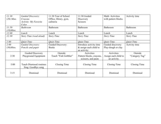 Pre K Week 1 09 10 | PPT