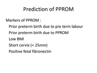 Prelabour Rupture of Membranes (PROM).pptx