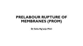 PRELABOUR RUPTURE OF MEMBRANES (PROM).pptx