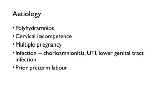 PRELABOUR RUPTURE OF MEMBRANES (PROM).pptx