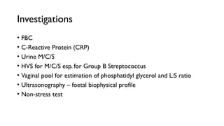 PRELABOUR RUPTURE OF MEMBRANES (PROM).pptx