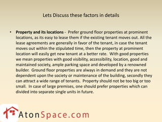 Concept of Pre-leased properties | PPTX
