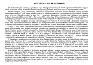 Szlak Beboków w Katowicach - 103 figurki beboków w 93 miejscach | PDF