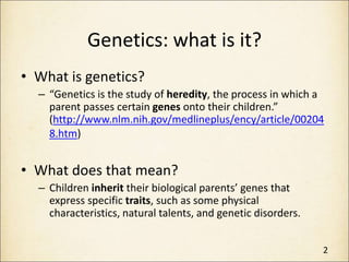 Basic Concept of Genetics | PPT