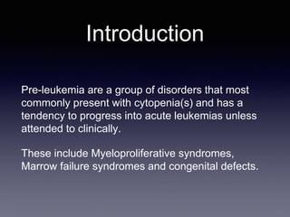 Pre leukemia MDS | PPT