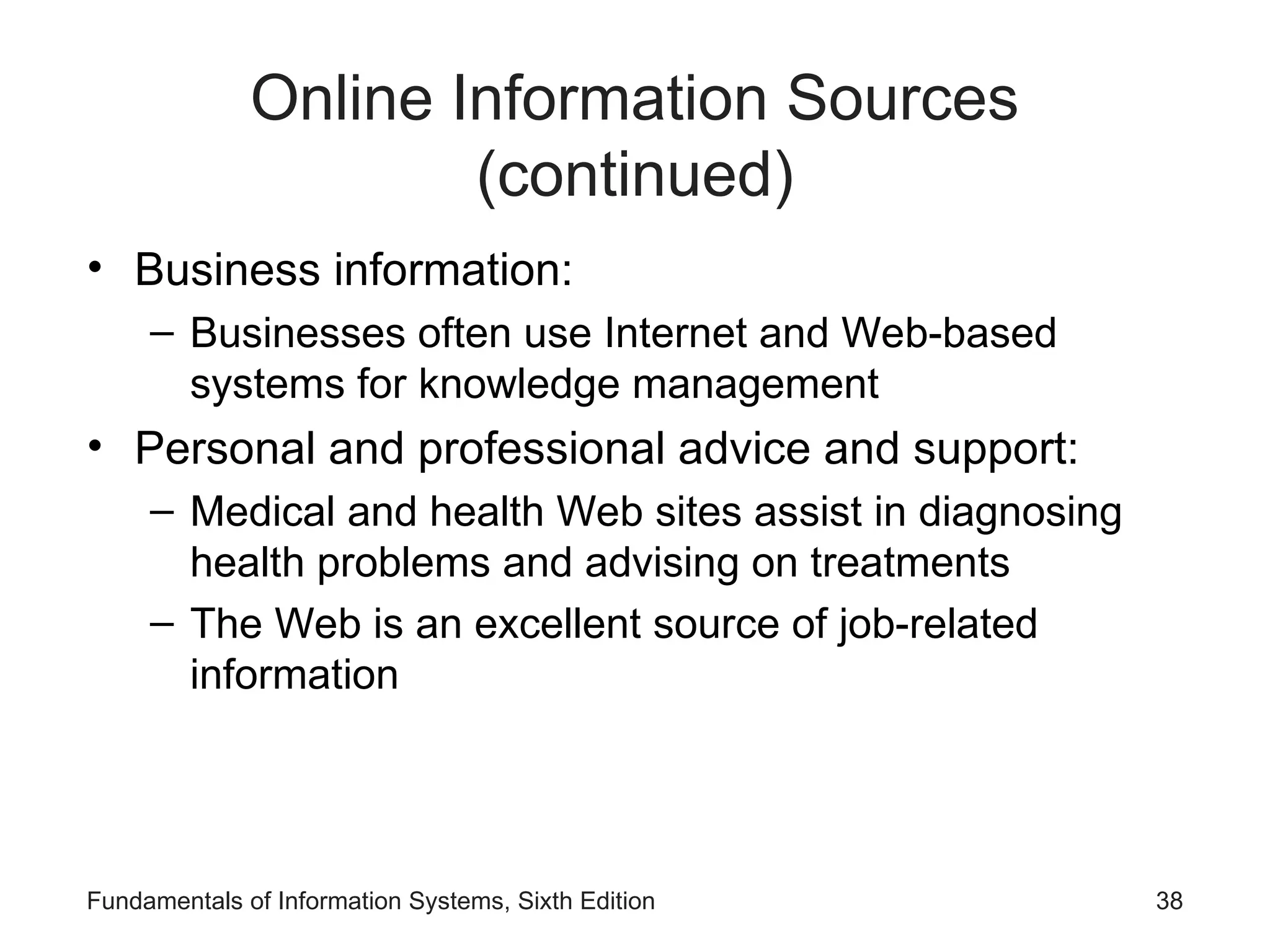 Introduction to in formation system - midterm | PPT