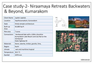 Lake view resort - Architecture design - Literature and Case studies | PDF