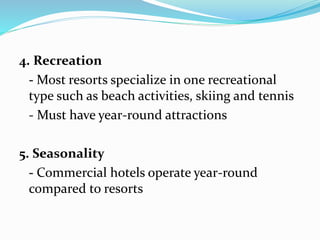 Resorts (Travel Management Prelim Notes) | PPTX