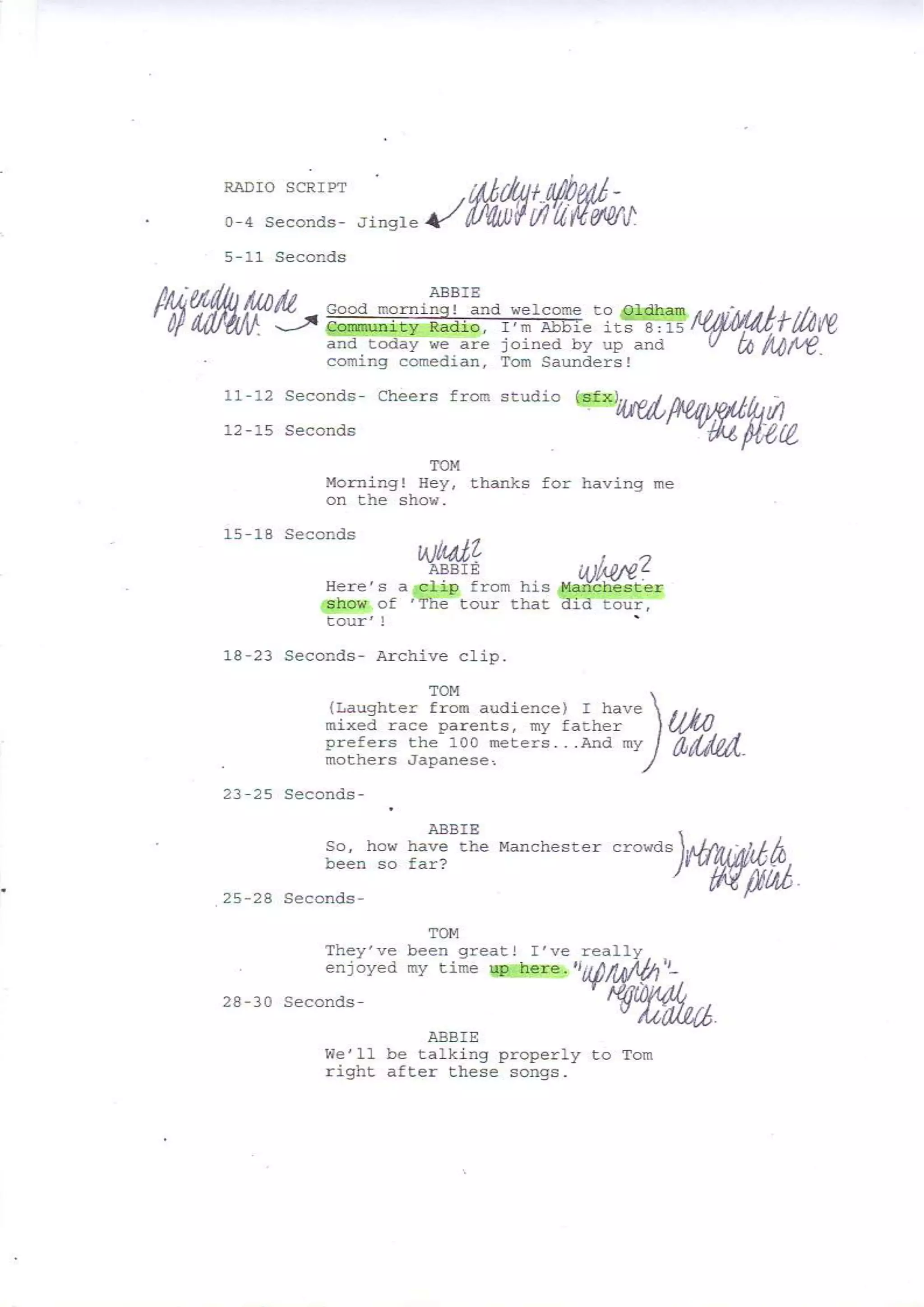 Prelimanary Script Annotation | PDF