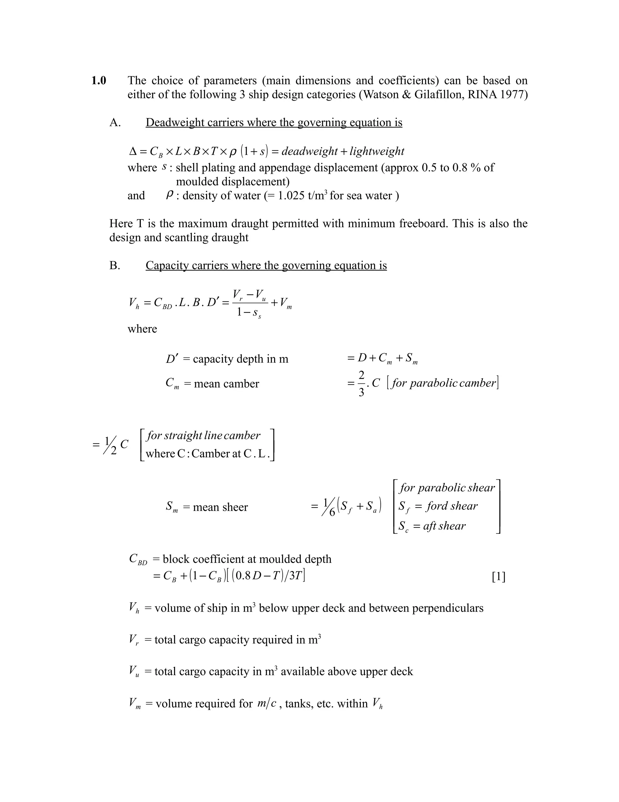 Preliminary ship-design | PDF
