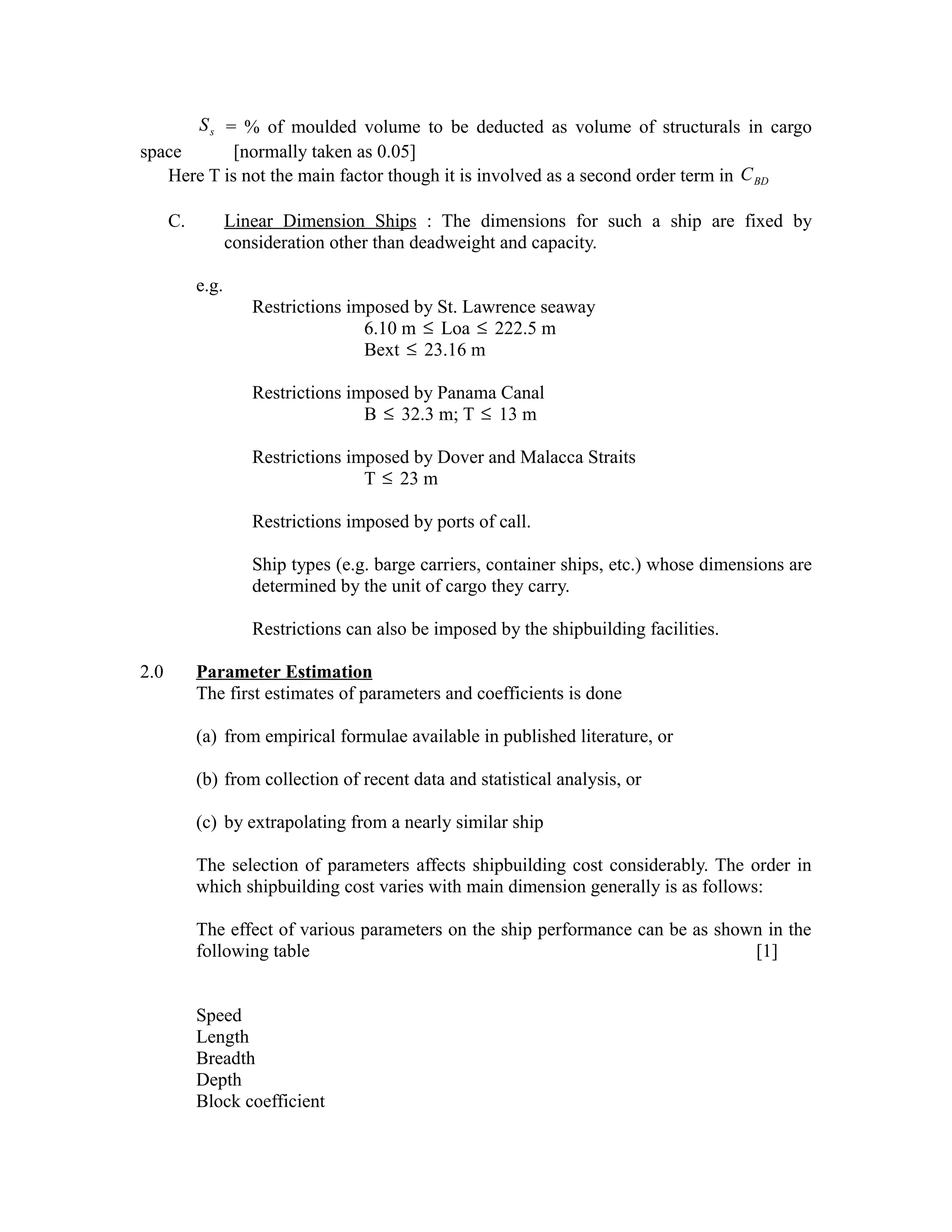 Preliminary ship-design | PDF
