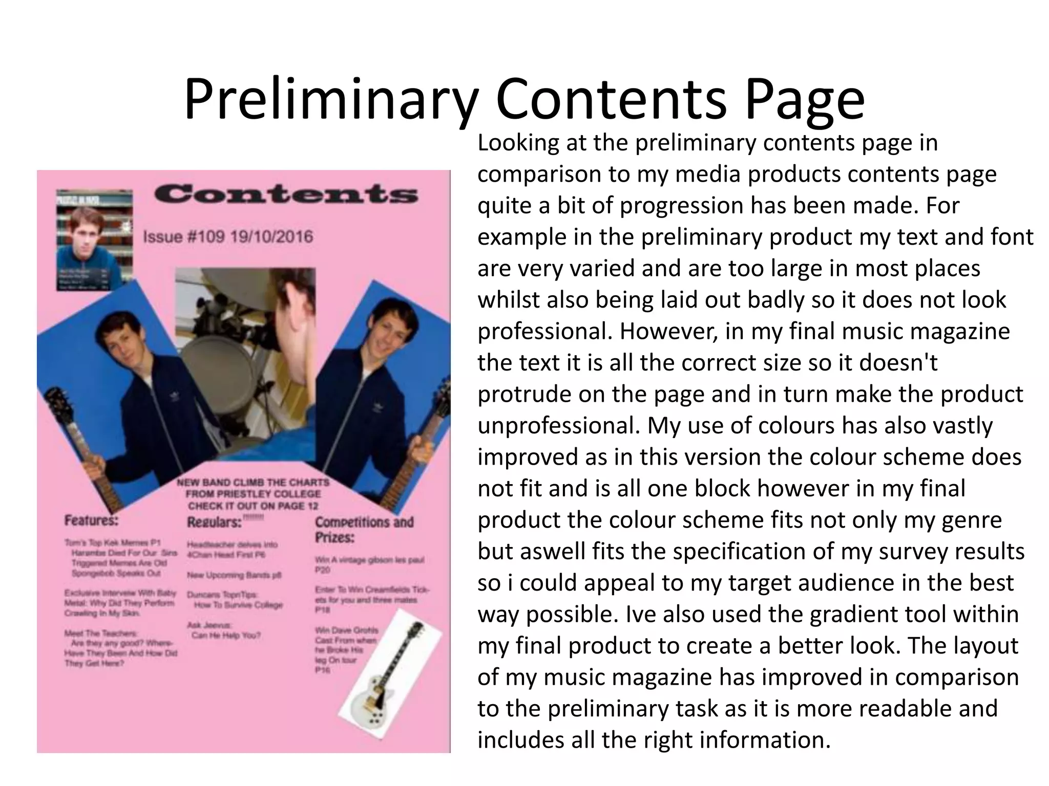 Preliminary contents page | PPT | Free Download