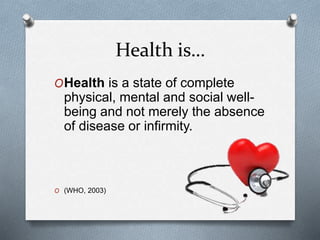 Preliminary Core 1 Better Health for Individuals | PPTX