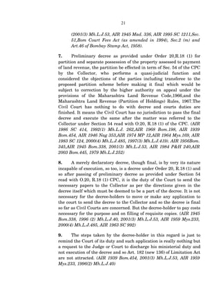 Preliminary decree for partition (article) | DOC