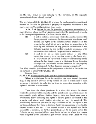 Preliminary decree for partition (article) | DOC