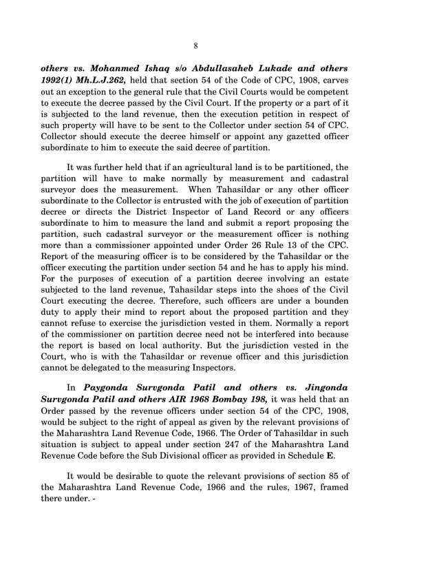 Preliminary decree for partition (article) | DOC | Law